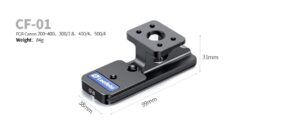 Objektivfuss CF-01 für Canon 200-400mm, 300mm f2.8, 400mm f4.0, 500mm f4.0 - Leofoto Schweiz